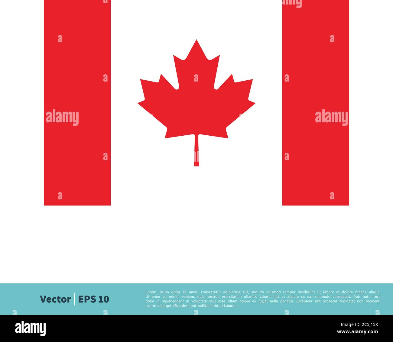 Canadian Flag Maple Leaf Icon Vector Logo Template Illustration Design ...