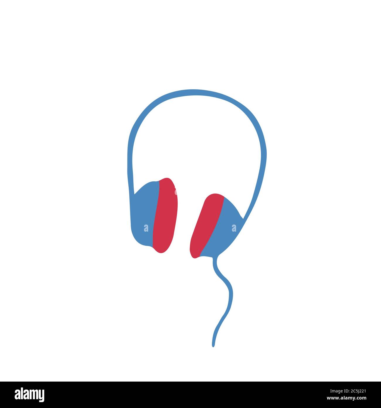 Hand drawn headphone on Stock Vector Images - Alamy