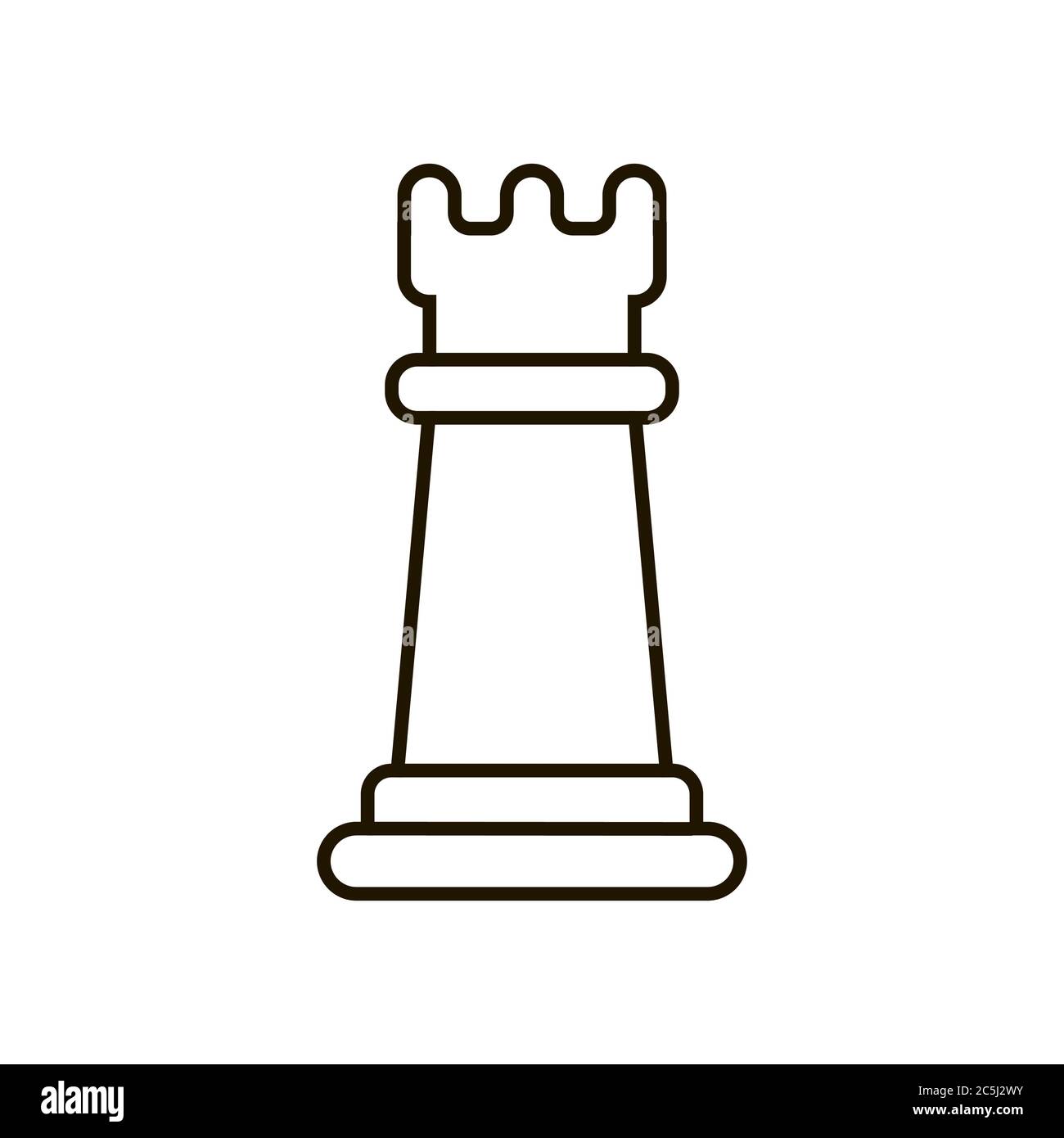 Chess piece elephant icon in trendy flat style isolated. Eps 10 Stock ...