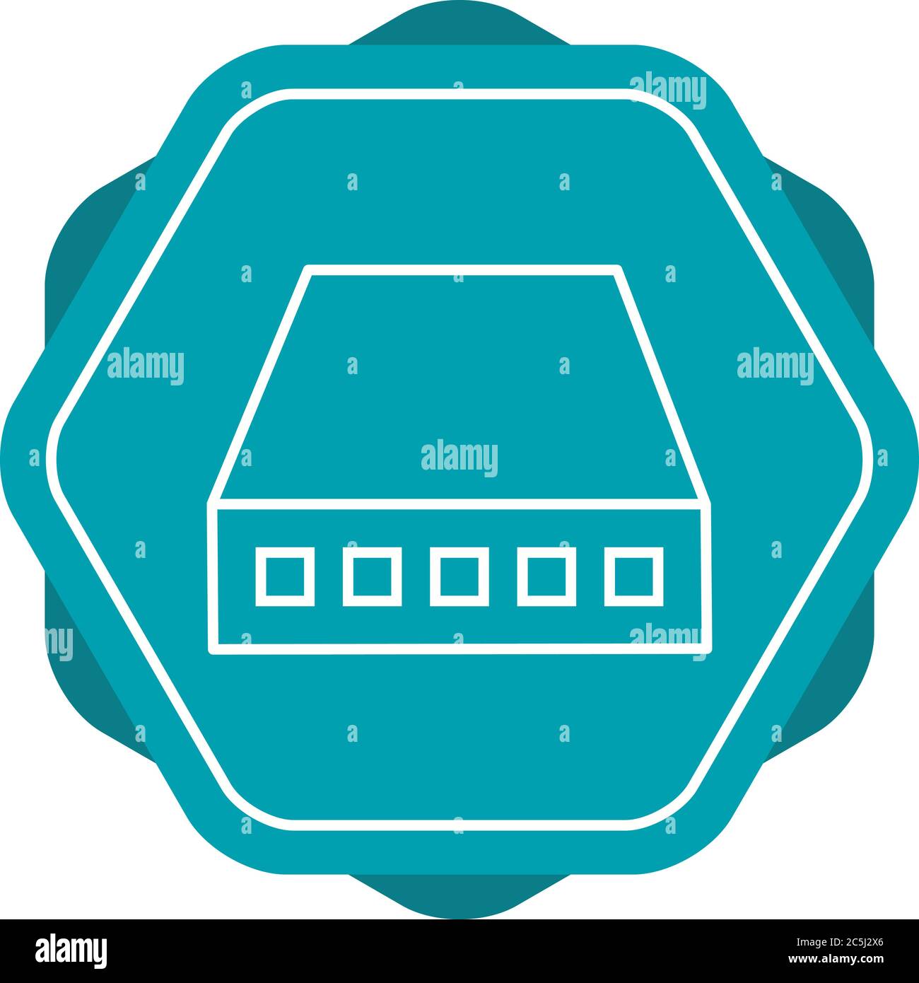 Unique Network Switch Vector Line Icon Stock Vector Image & Art - Alamy