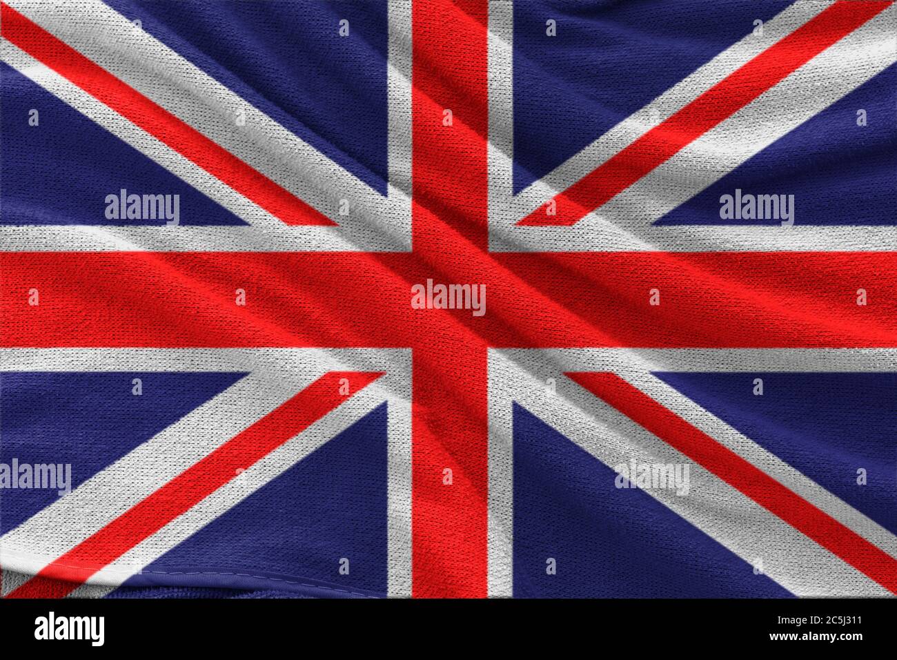 Wavy british flag hi-res stock photography and images - Alamy
