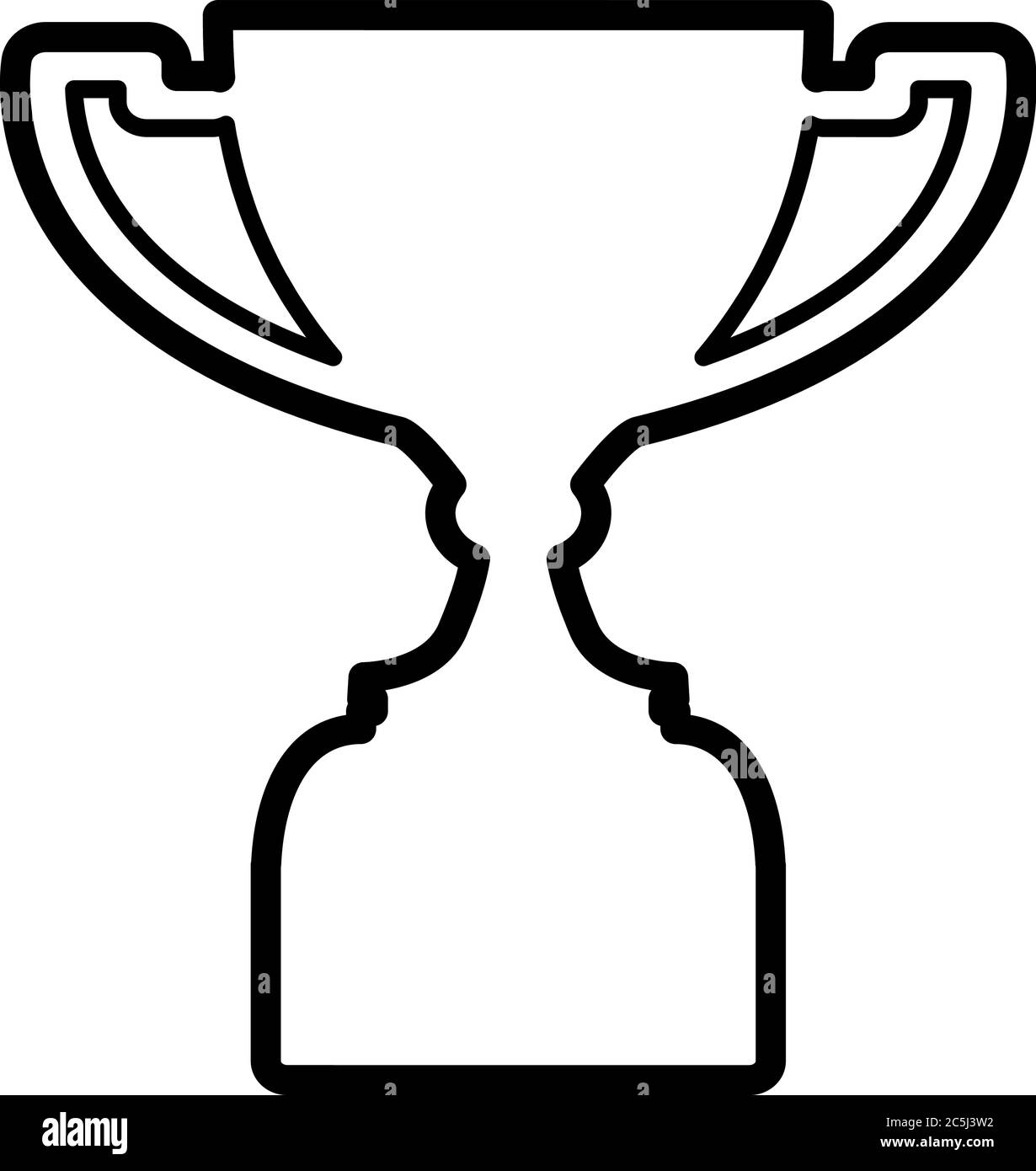 Award cup vector sign on white background Stock Vector Image & Art - Alamy