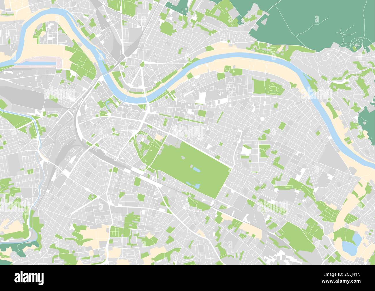 vector city map of Dresden, Germany Stock Vector Image & Art - Alamy