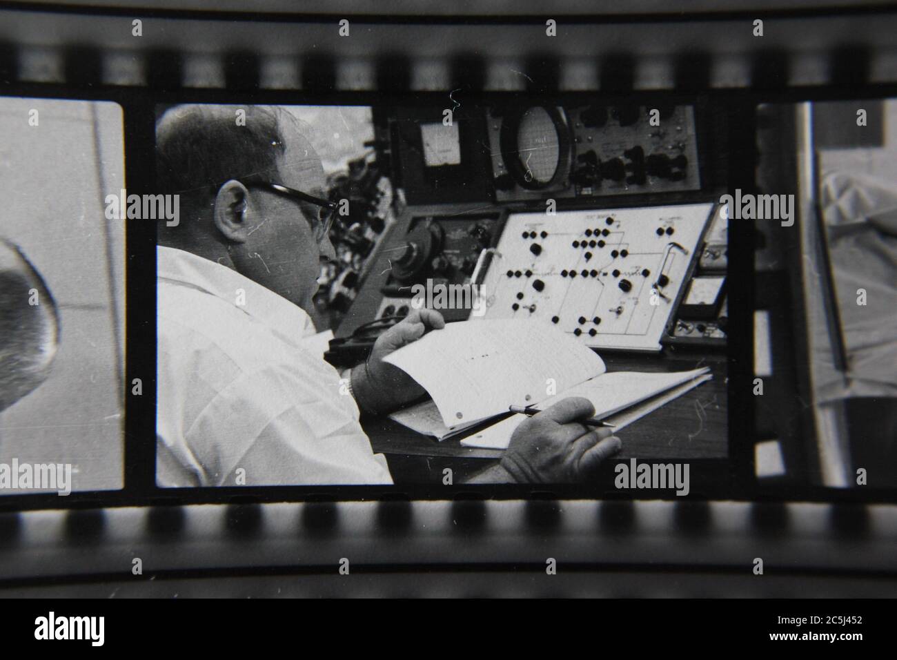 Fine 70s vintage contact print black and white photography of an ...