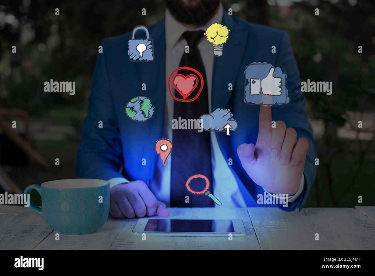 Free Sketch Of Digital Technology Information With Infographic Element ...