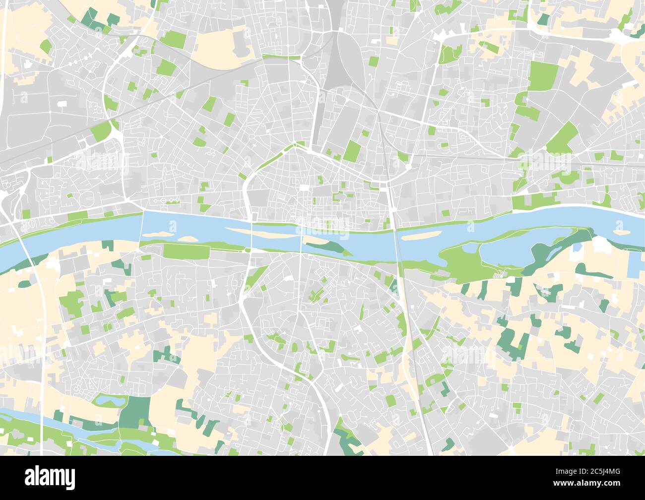 vector city map of Orleans, France Stock Vector Image & Art - Alamy
