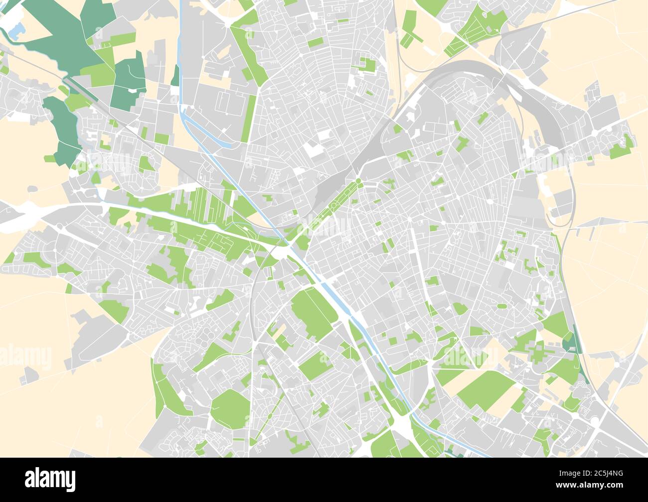 vector city map of Reims, France Stock Vector Image & Art - Alamy