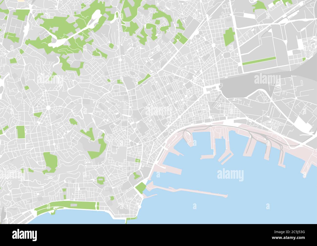 vector city map of Naples, Italy Stock Vector Image & Art - Alamy