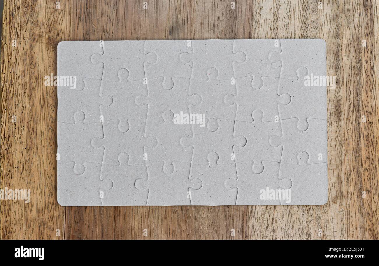 Blank Jigsaw Puzzle Piece On High Resolution Stock Photography and ...