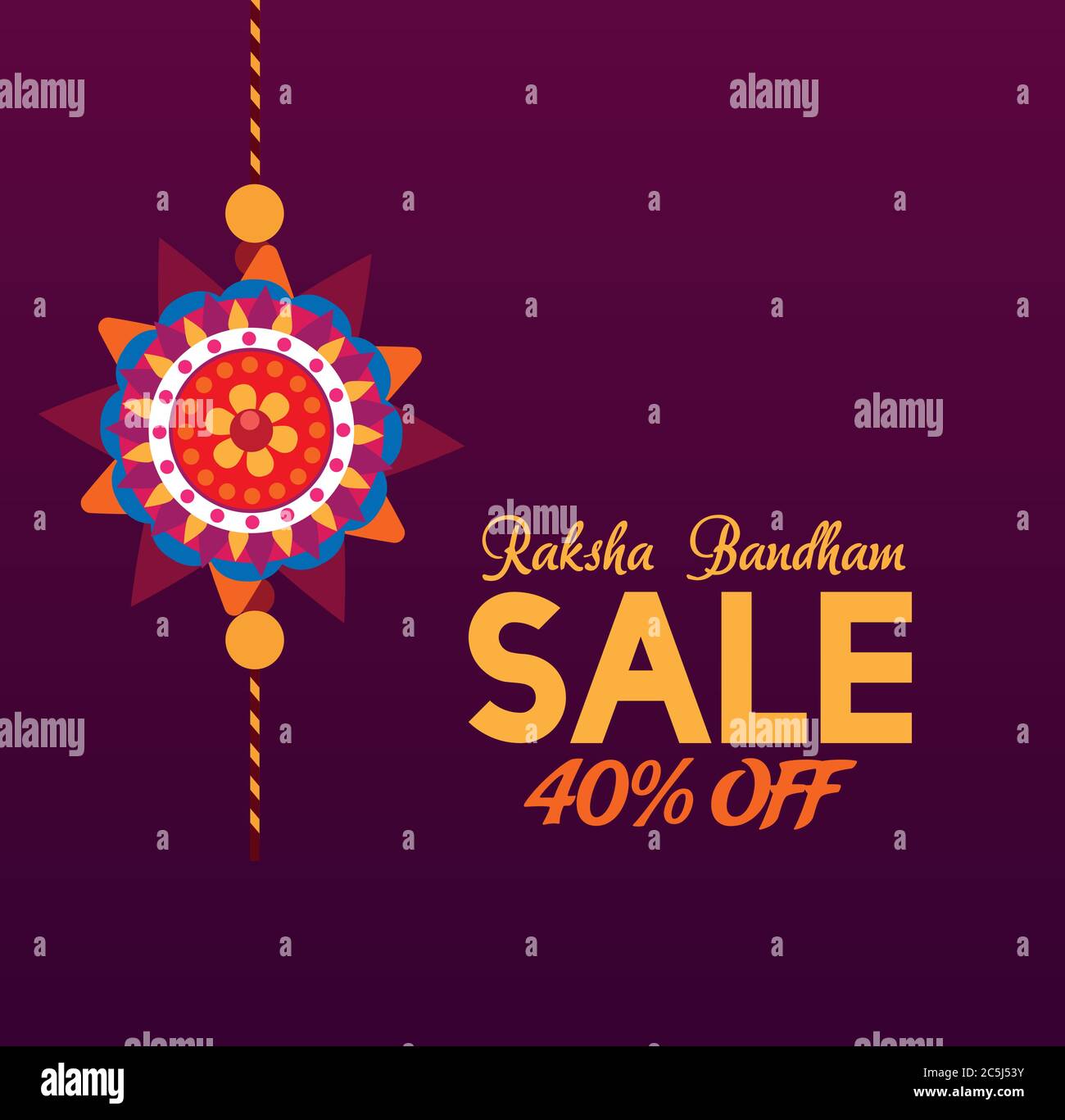 Blue rakhi Stock Vector Images - Alamy