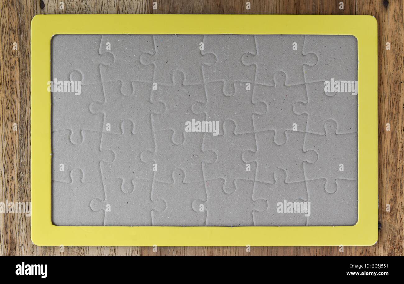 Blank Jigsaw Puzzle Piece On High Resolution Stock Photography and ...
