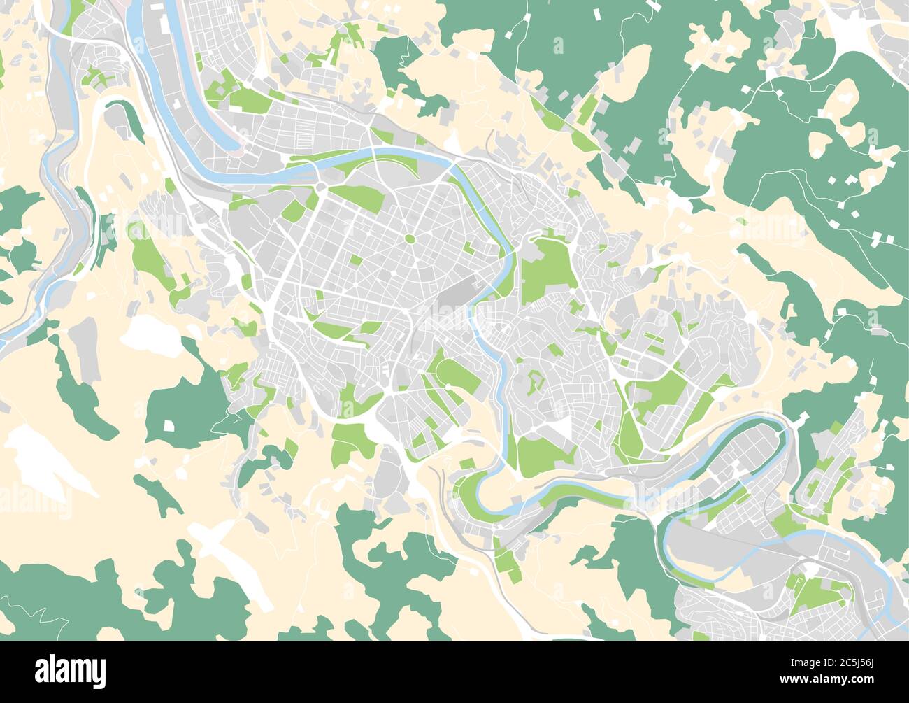 Bilbao map hi-res stock photography and images - Alamy