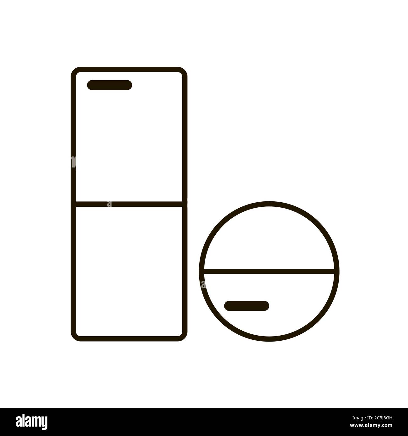 Tablets for patients icon in trendy flat style isolated on white ...