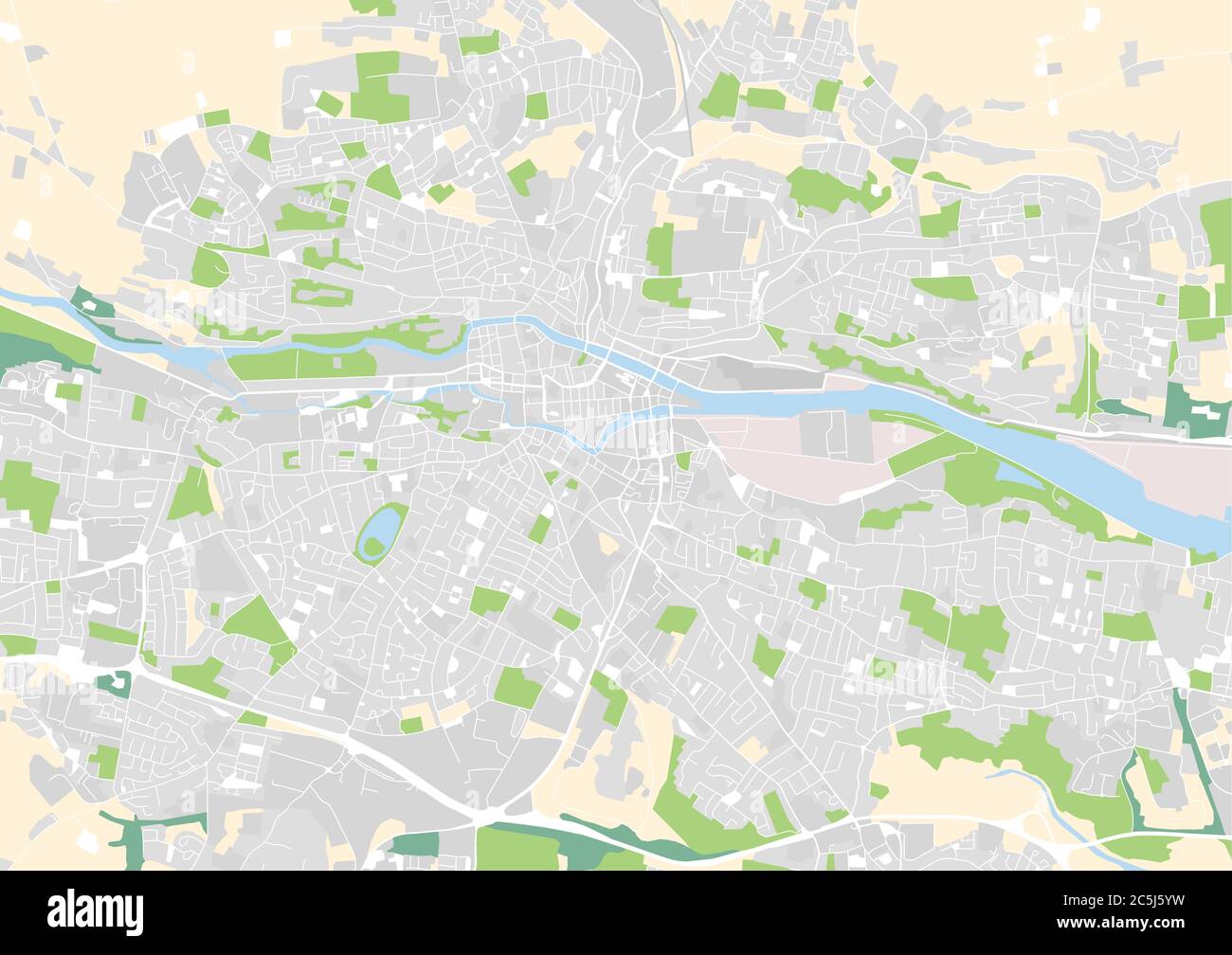 vector city map of Cork, Ireland Stock Vector Image & Art - Alamy