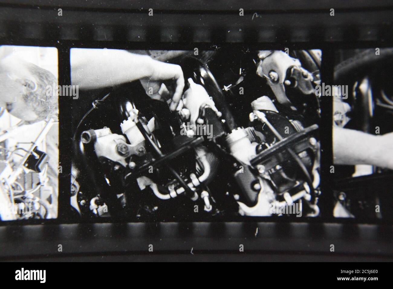 Fine 70s vintage contact print black and white photography of a man ...