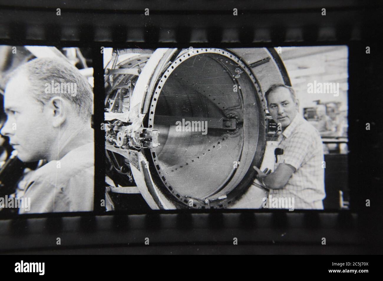 Fine 70s vintage contact print black and white photography of a man ...