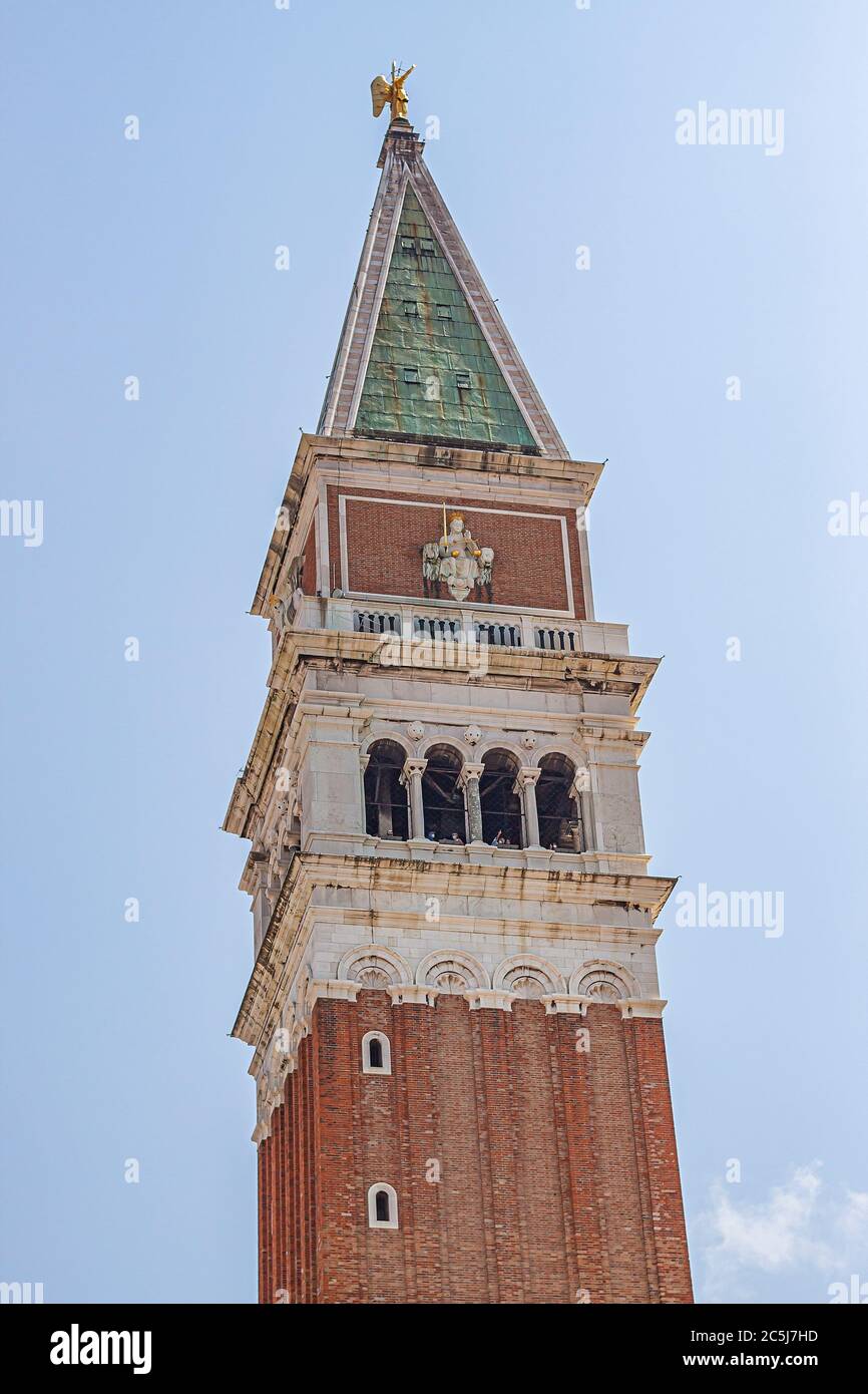 Saint Mark bell tower in Venice Stock Photo - Alamy