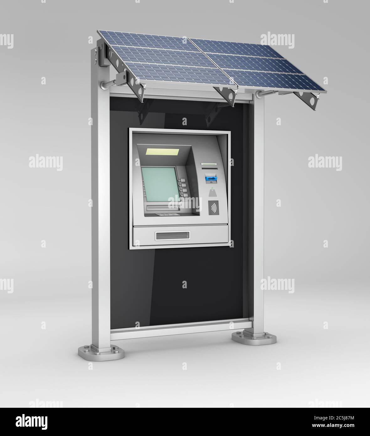 3d rendering of ATM Bank Cash Machine, clipping path included Stock ...