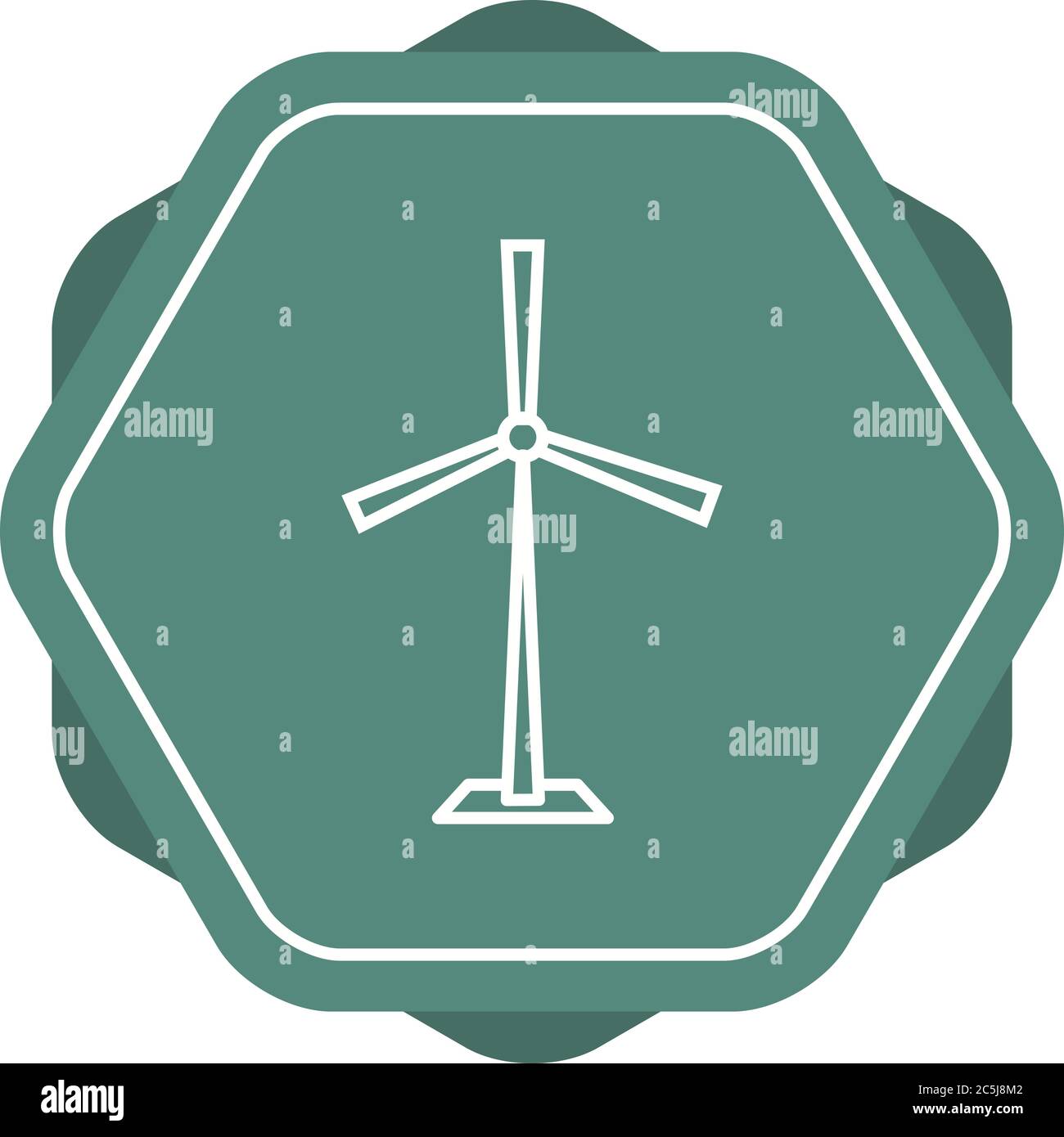 Unique Turbine Vector Line Icon Stock Vector Image & Art - Alamy