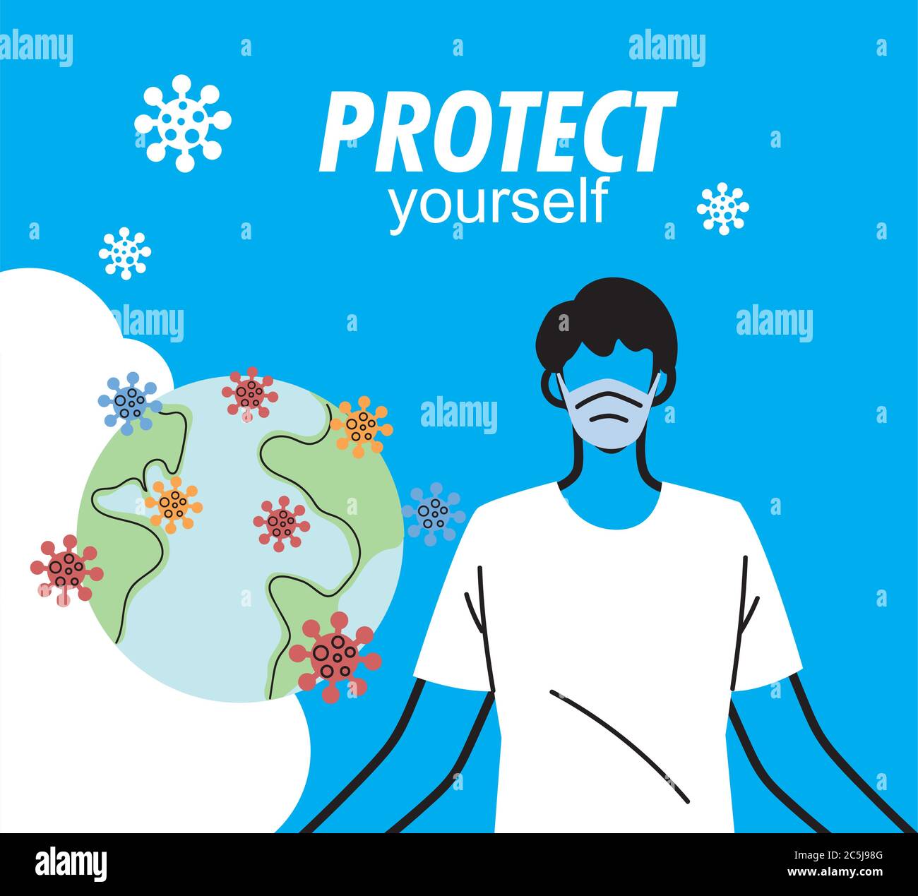 Protect himself Stock Vector Images - Alamy