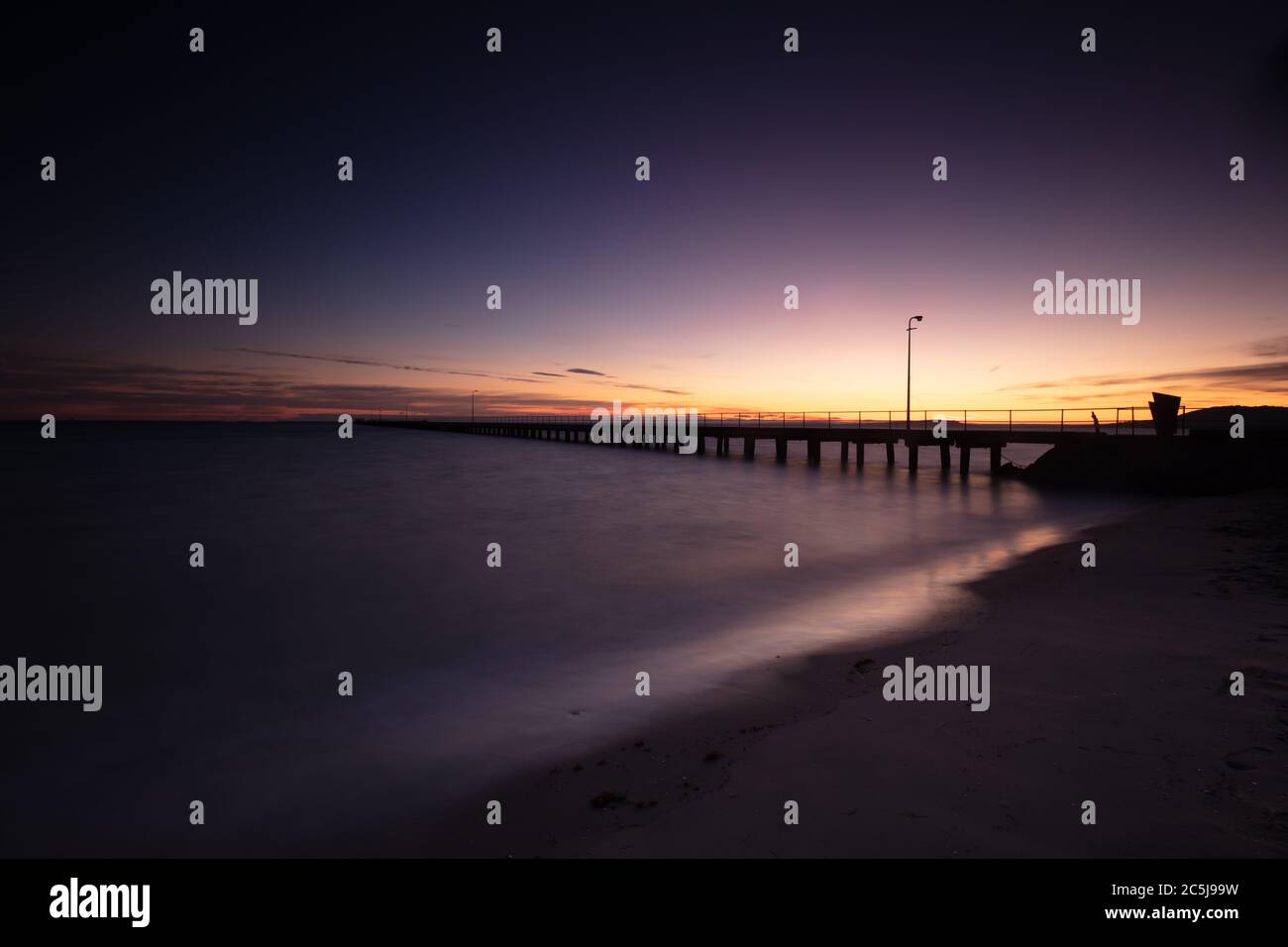 Rye Pier at Sunrise in Australia Stock Photo - Alamy