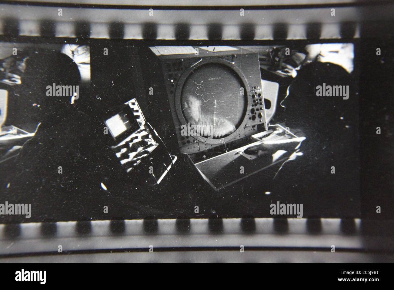 Fine 70s vintage contact print black and white photography of an ...