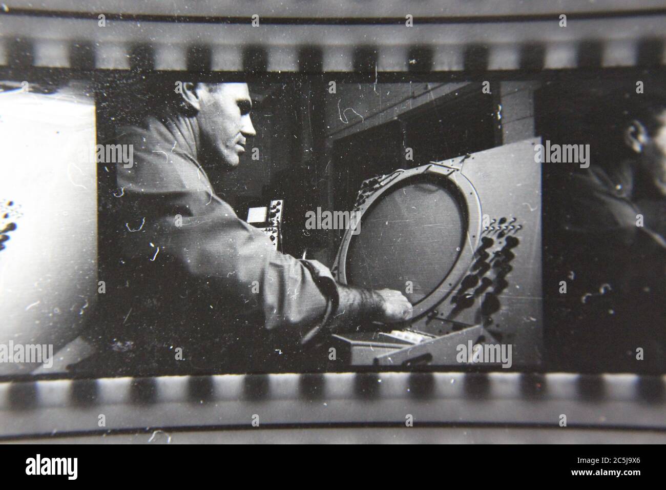 Fine 70s vintage contact print black and white photography of an ...