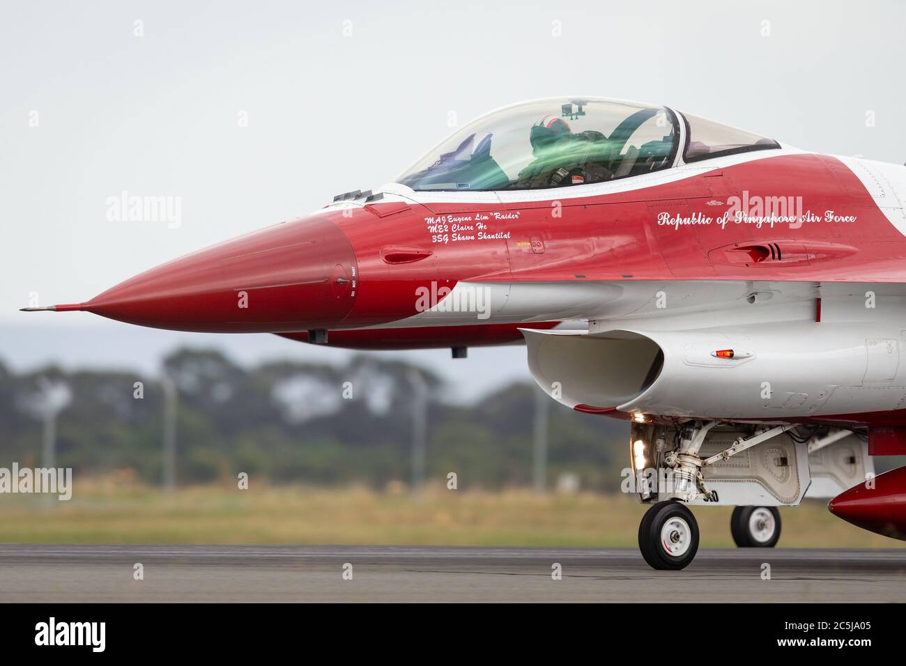 Republic of Singapore Air Force (RSAF) Lockheed Martin F-16CJ Fighting ...