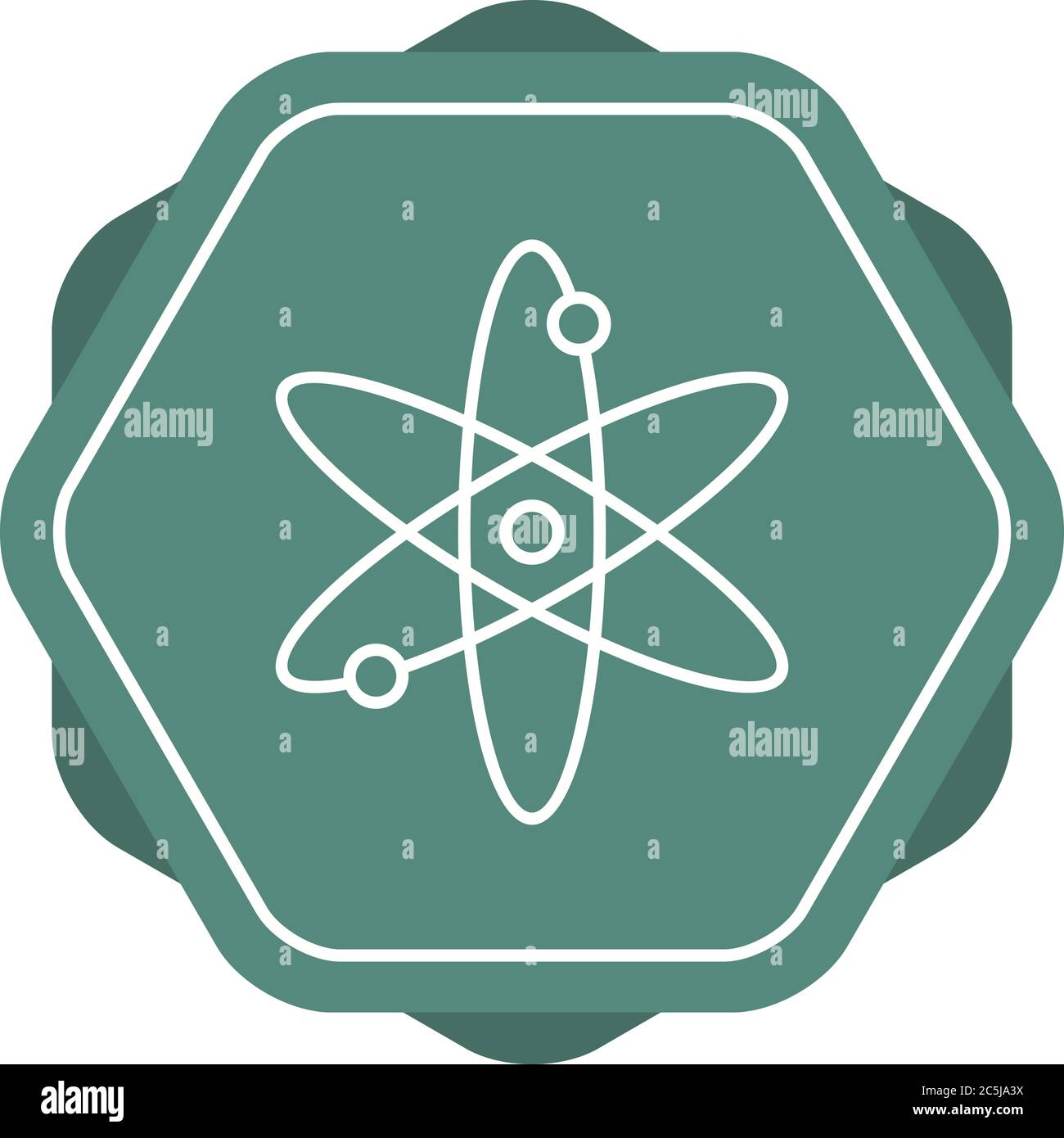 Unique Atom Vector Line Icon Stock Vector Image & Art - Alamy