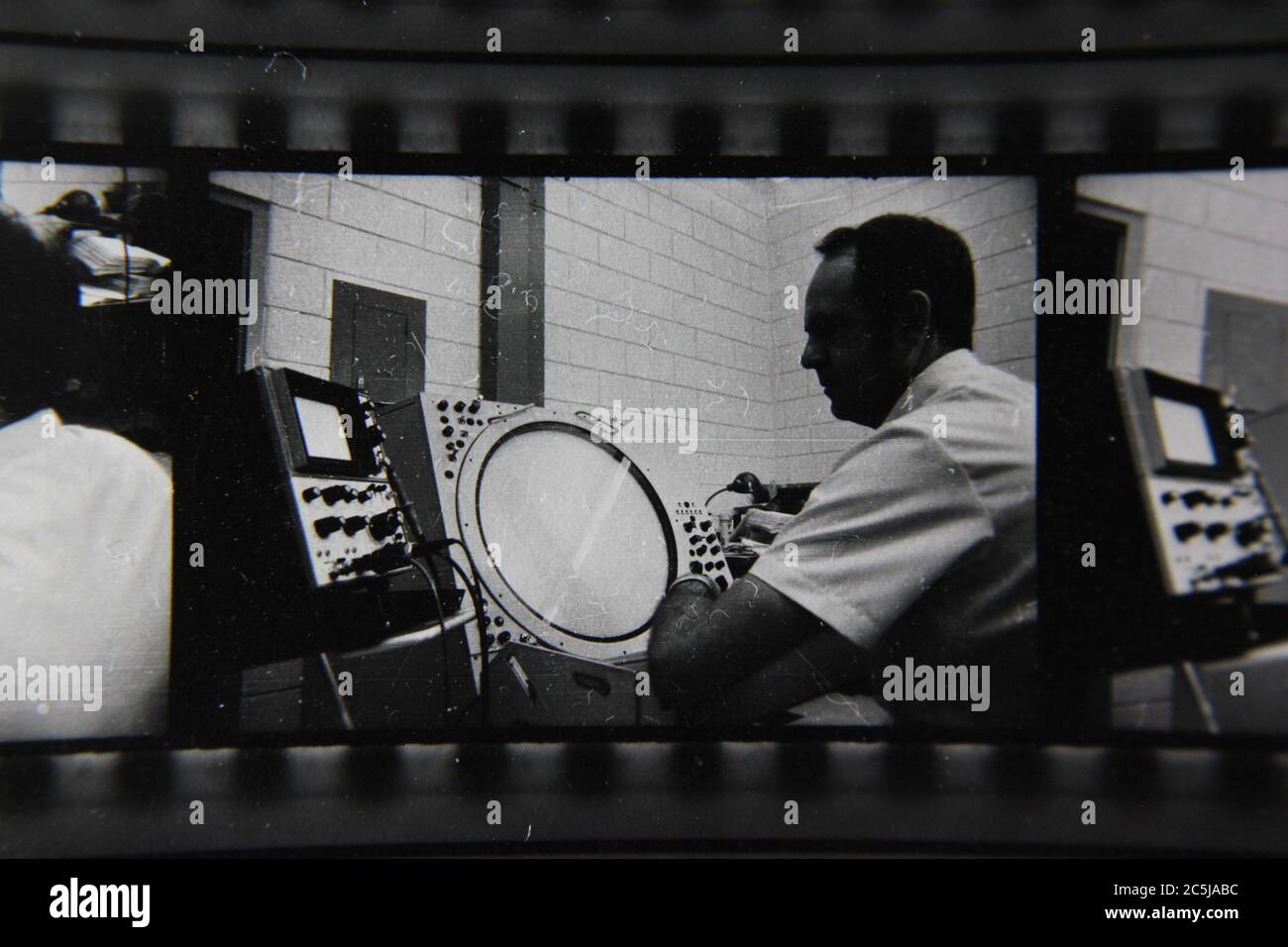 Fine 70s vintage contact print black and white photography of an ...