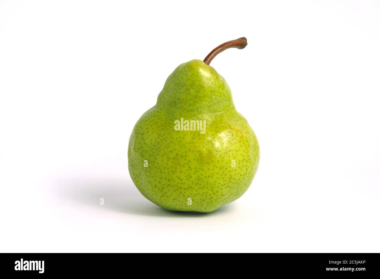 Single fresh Packham pears fruit isolated on white background Stock ...