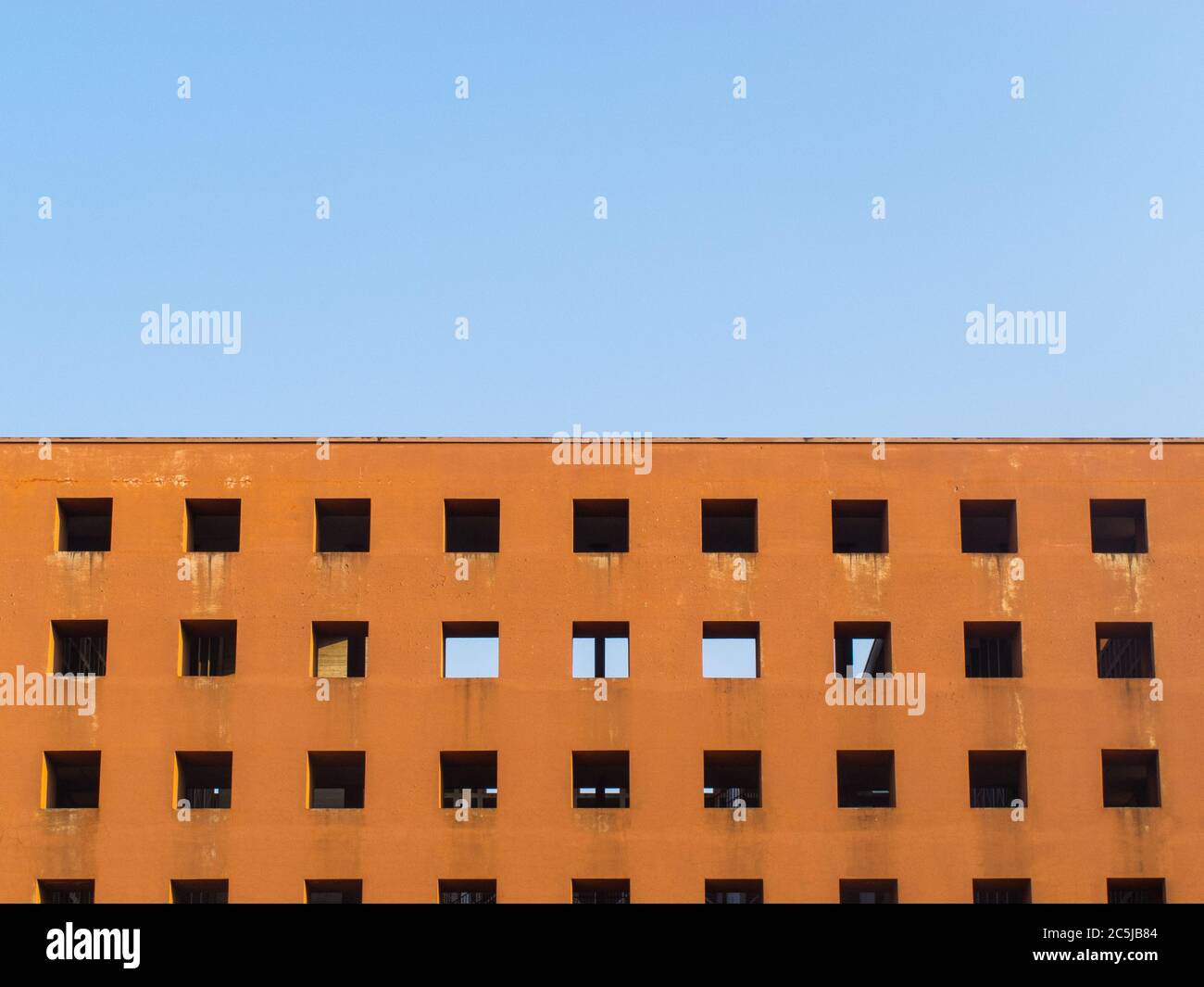 Aldo Rossi achitect modern cemetery, Modena, Italy Stock Photo - Alamy
