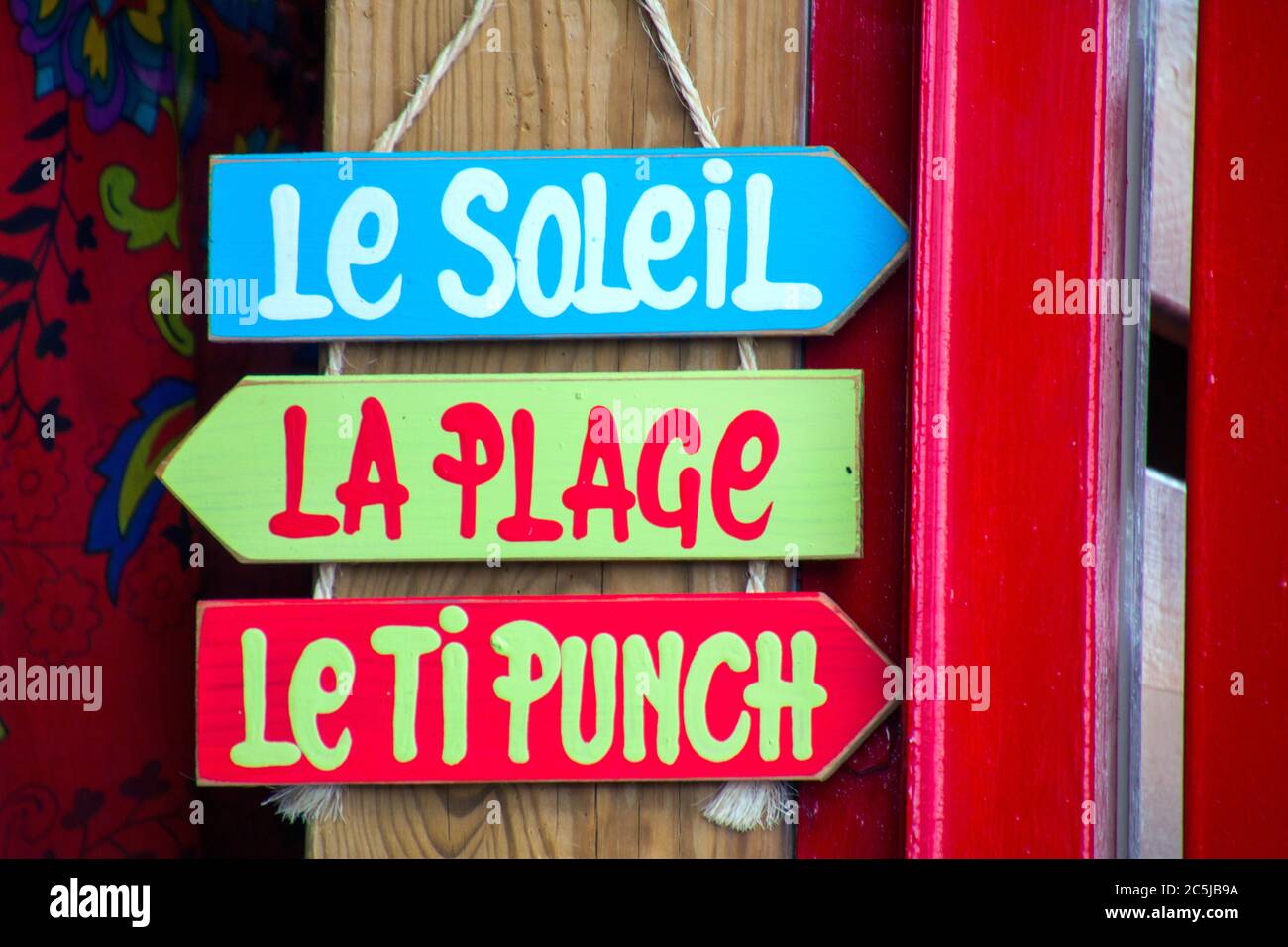 martinique,colourful buildings by the port in Martinique,Fort-de-France ...