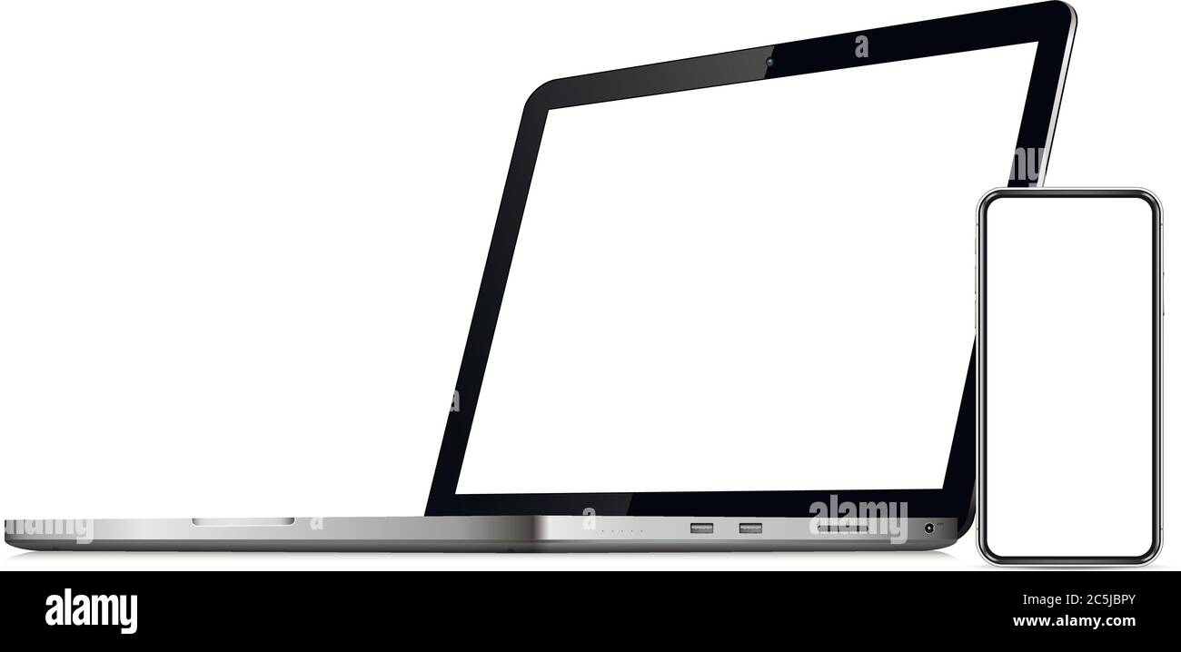 Laptop computer and mobile phone template for adaptive design ...