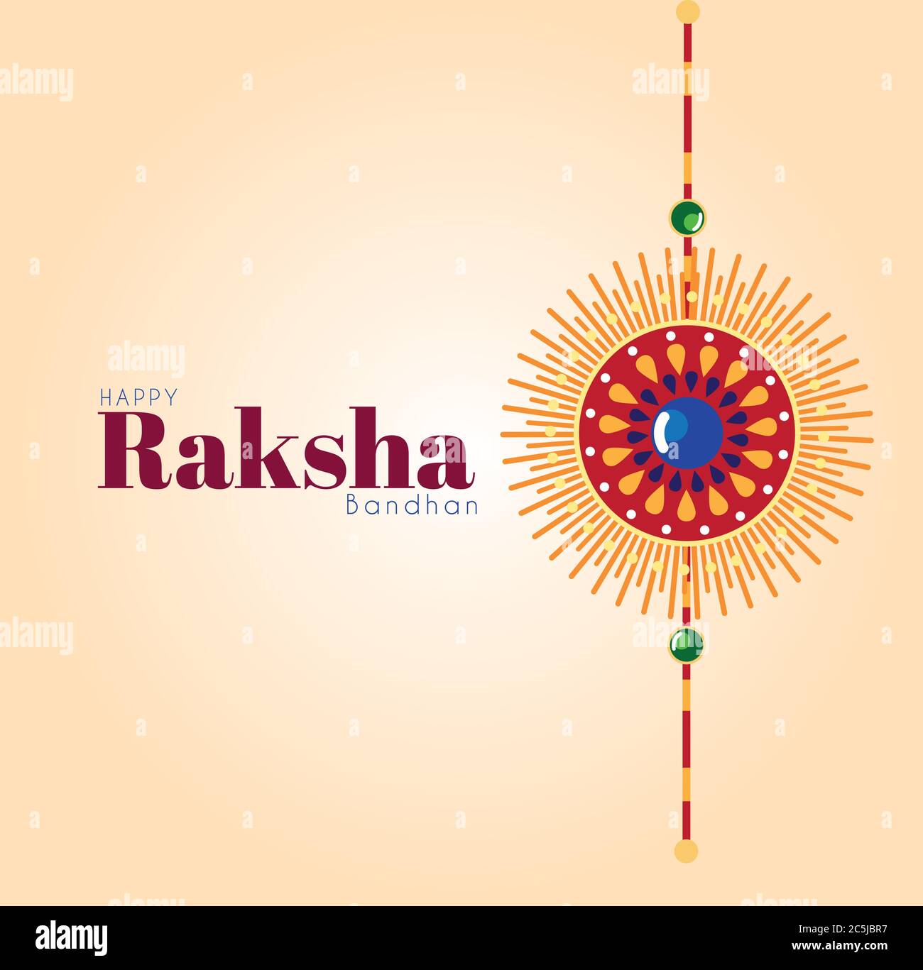 rakhi festival gifts card beautiful raksha vector illustration desing ...