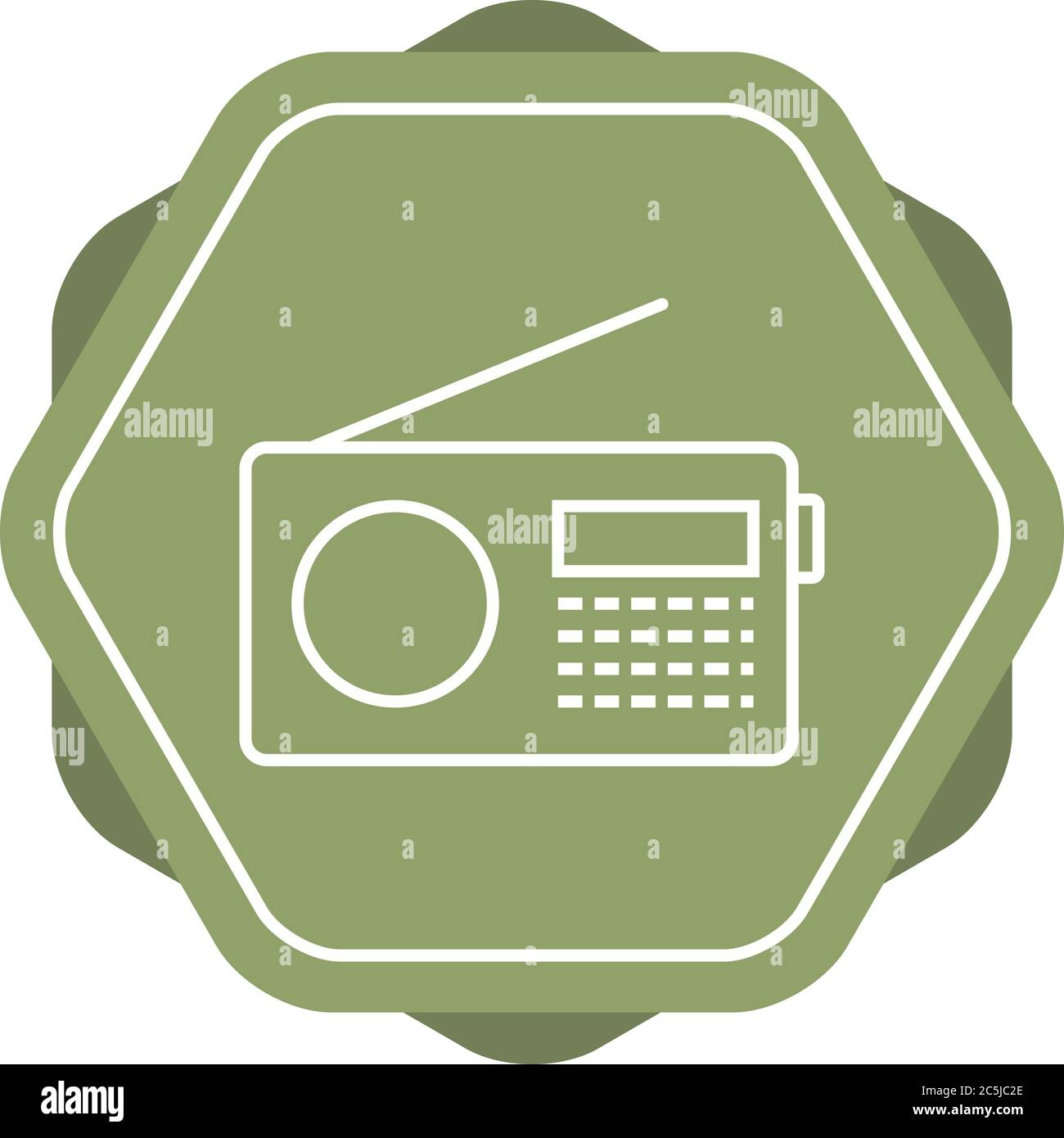 Unique Radio Set Vector Line Icon Stock Vector Image & Art - Alamy