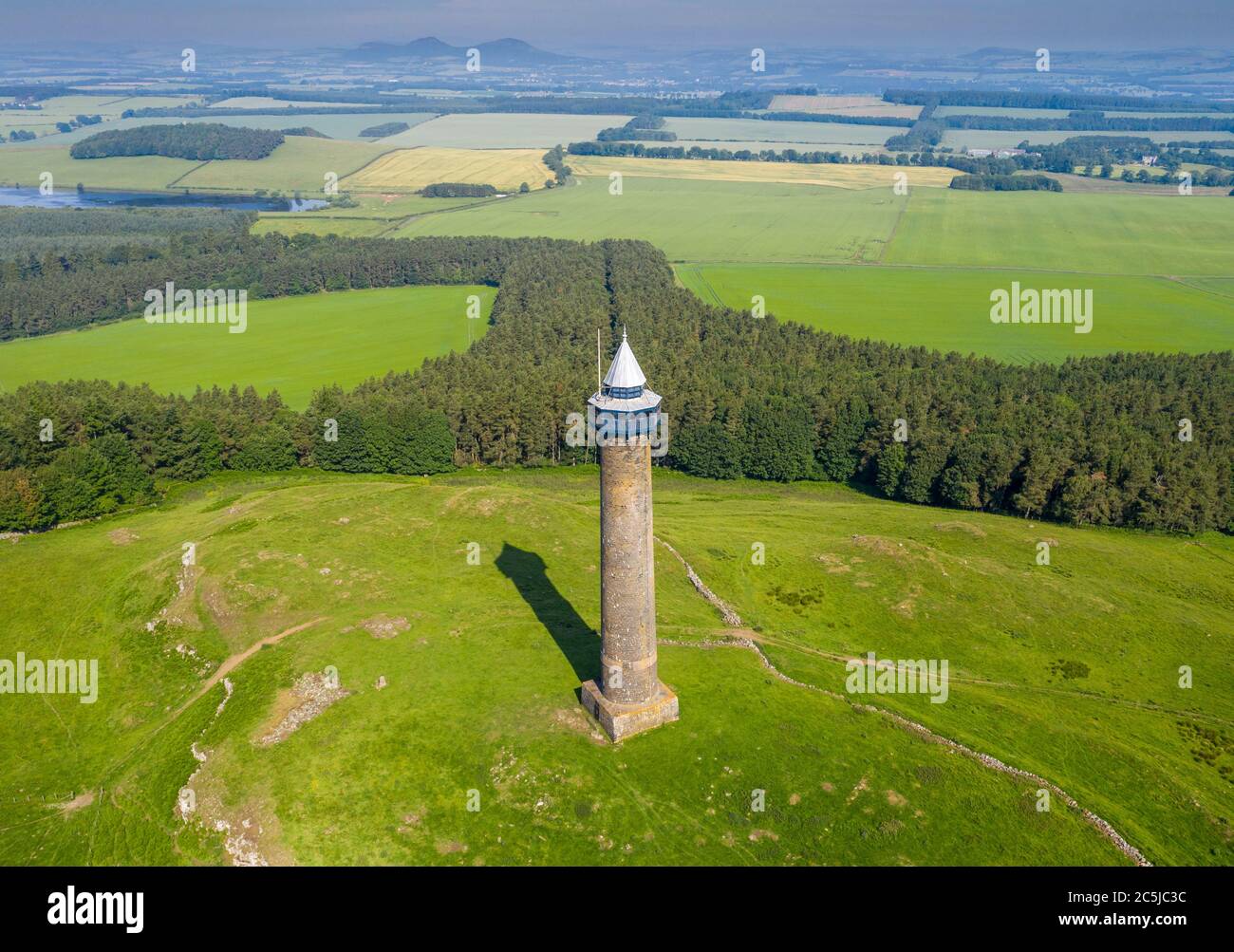 The Waterloo monument Peniel Heugh in the Scottish Borders is a 150 ...