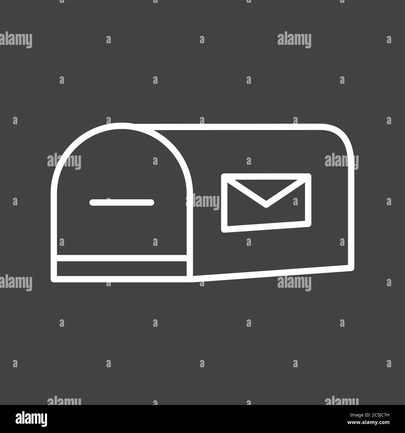 Wall mounted letterbox Stock Vector Images - Alamy