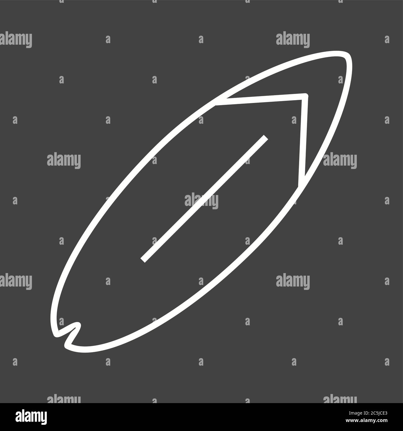 Unique Surfing Board Vector Line Icon Stock Vector Image & Art - Alamy