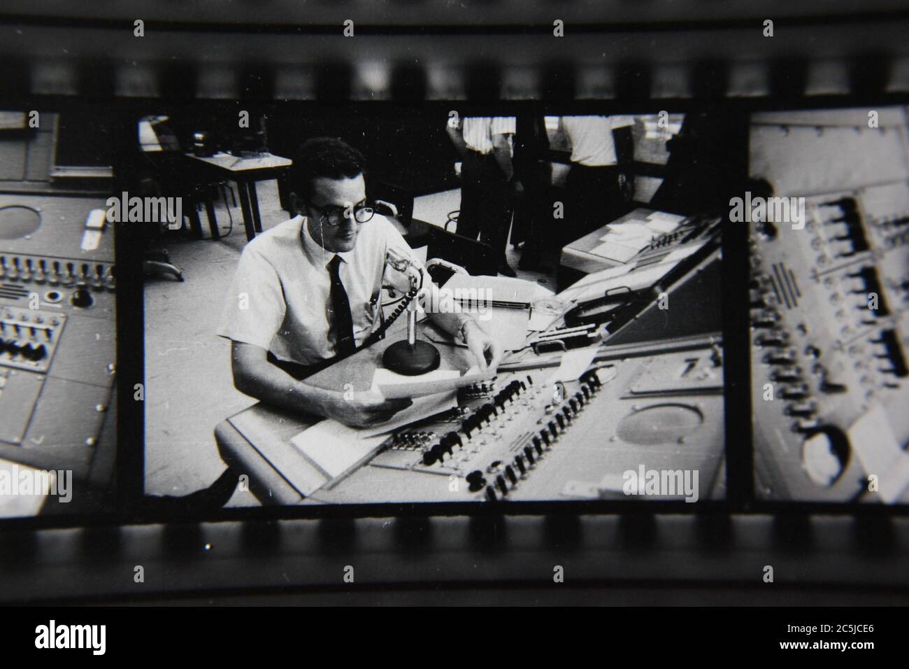 Fine 70s vintage contact print black and white photography of an ...