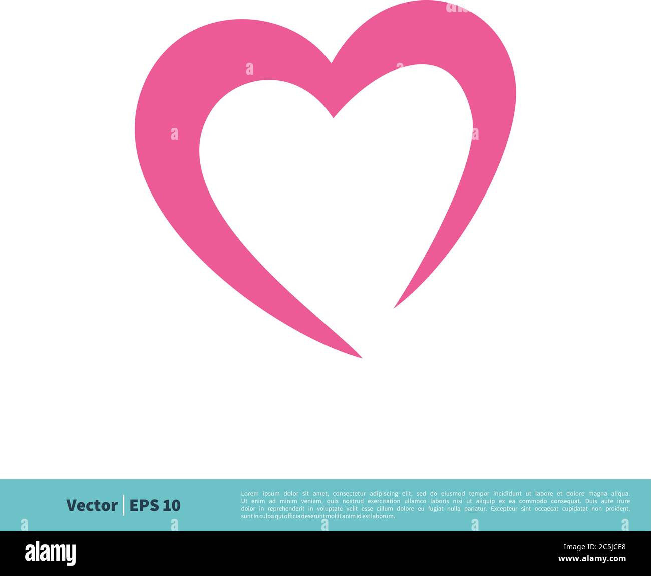 Heart Icon Vector Logo Template Illustration Design. Vector EPS 10 ...
