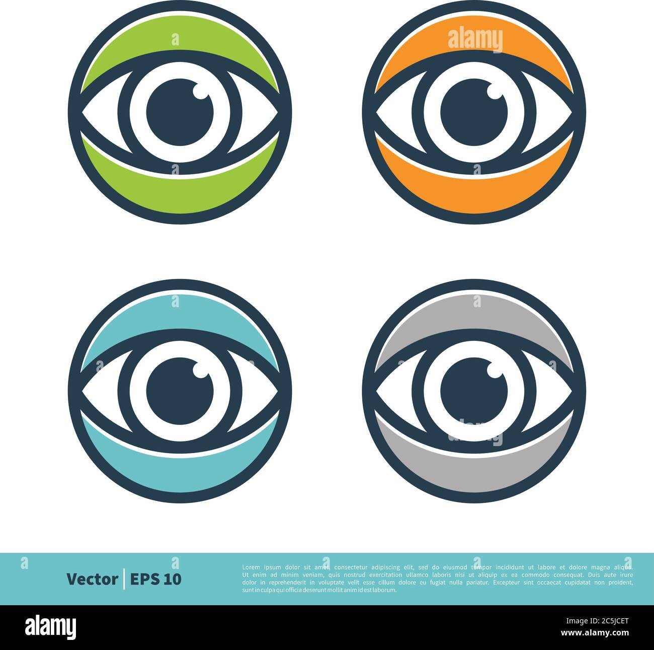 Eyeball, Vision Icon Vector Logo Template Illustration Design. Vector ...