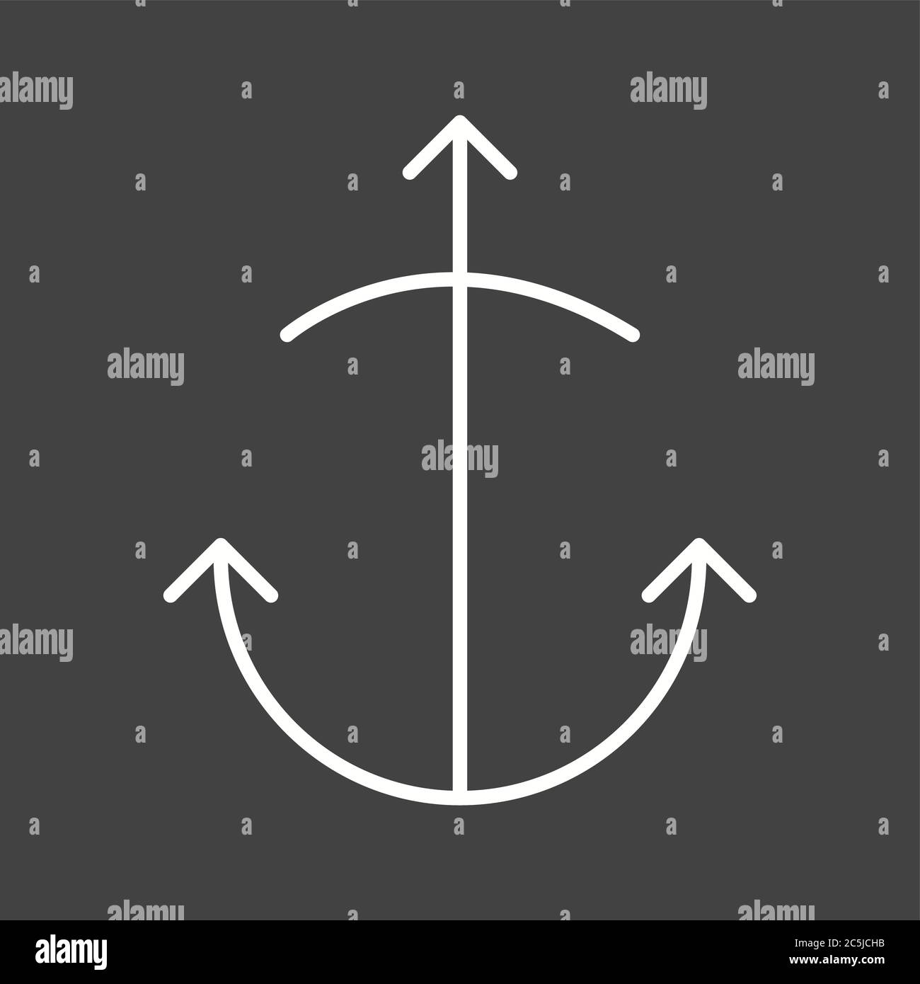 Unique Anchor Vector Line Icon Stock Vector Image & Art - Alamy