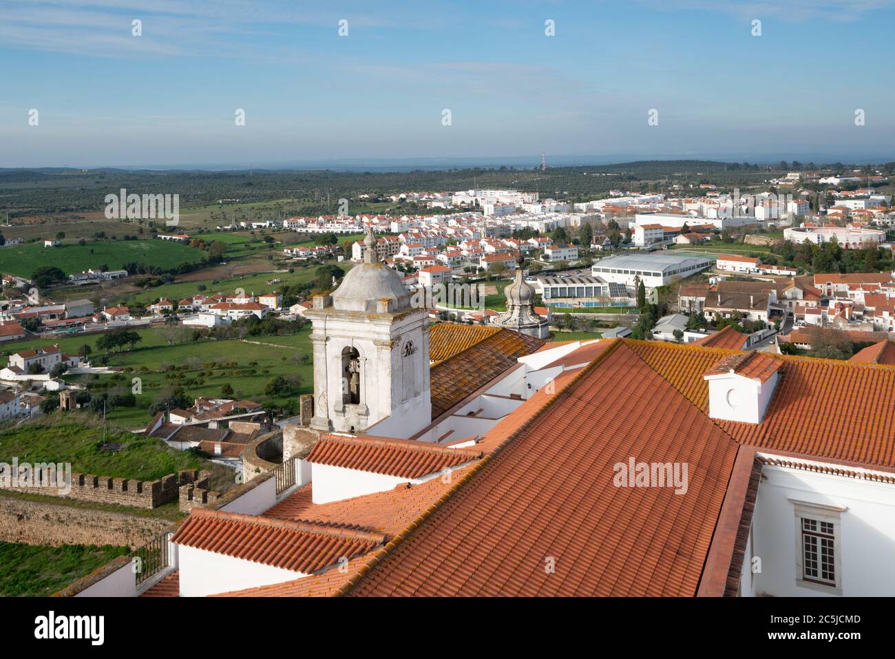 View of Estremoz city from castle in Alentejo, Portugal Stock Photo - Alamy