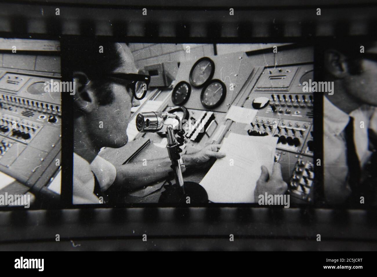 Fine 70s vintage contact print black and white photography of an ...