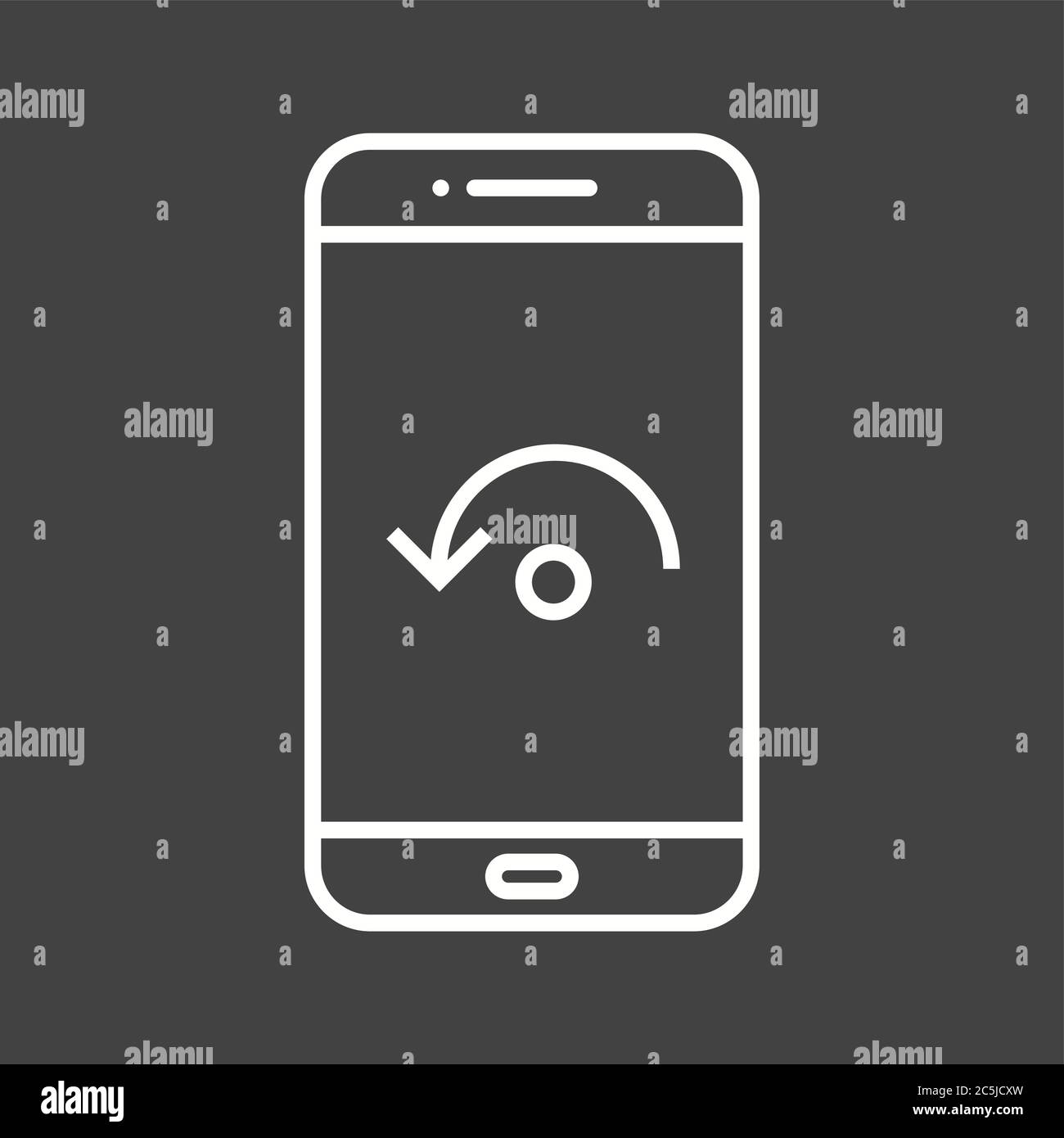 Unique Restart Phone Vector Line Icon Stock Vector Image & Art - Alamy