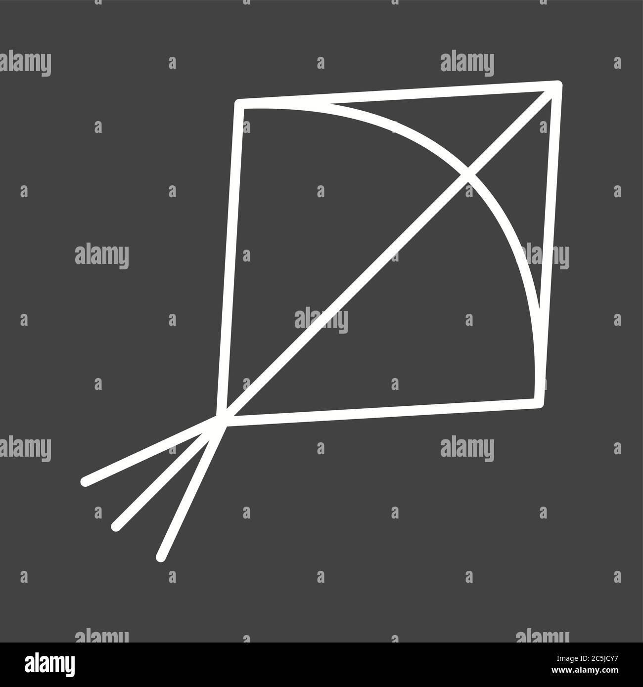 Unique Kite Vector Line Icon Stock Vector Image & Art - Alamy