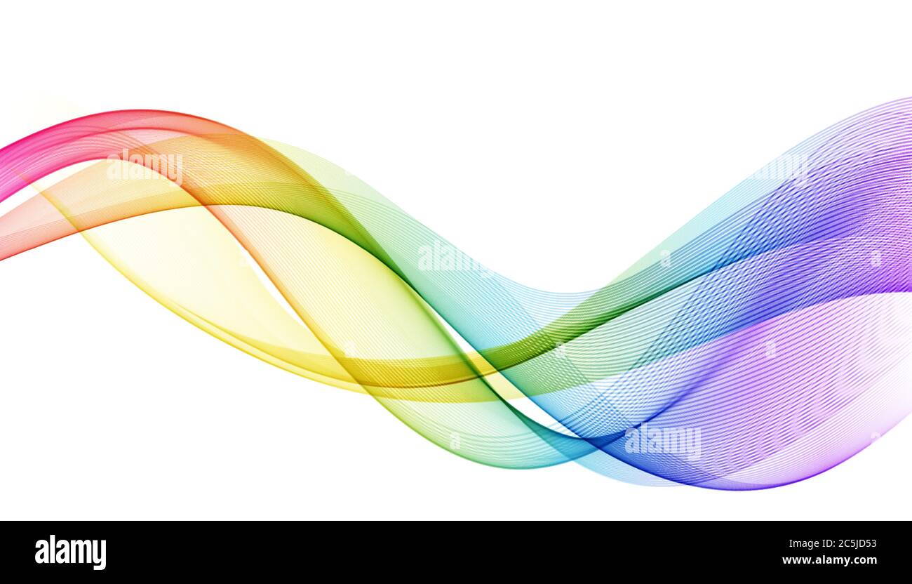 Abstract shiny color spectrum wave design element Stock Vector Image ...