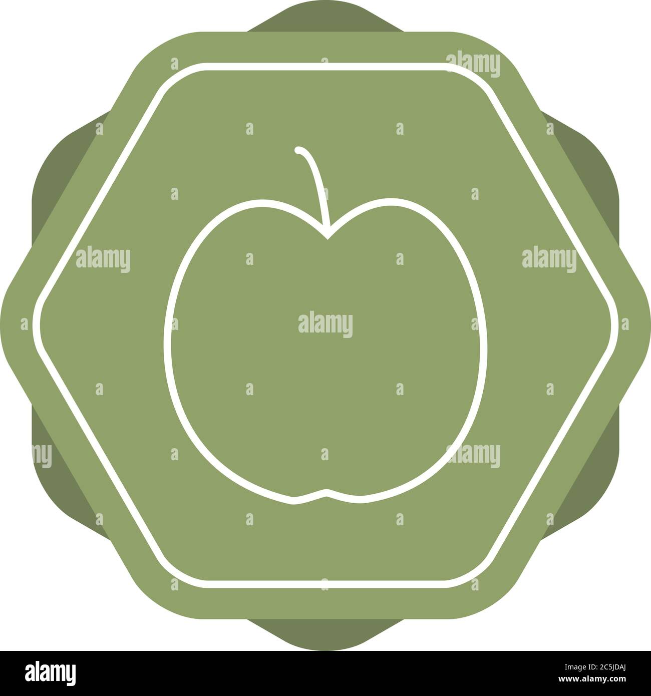 Unique Apple Vector Line Icon Stock Vector Image & Art - Alamy