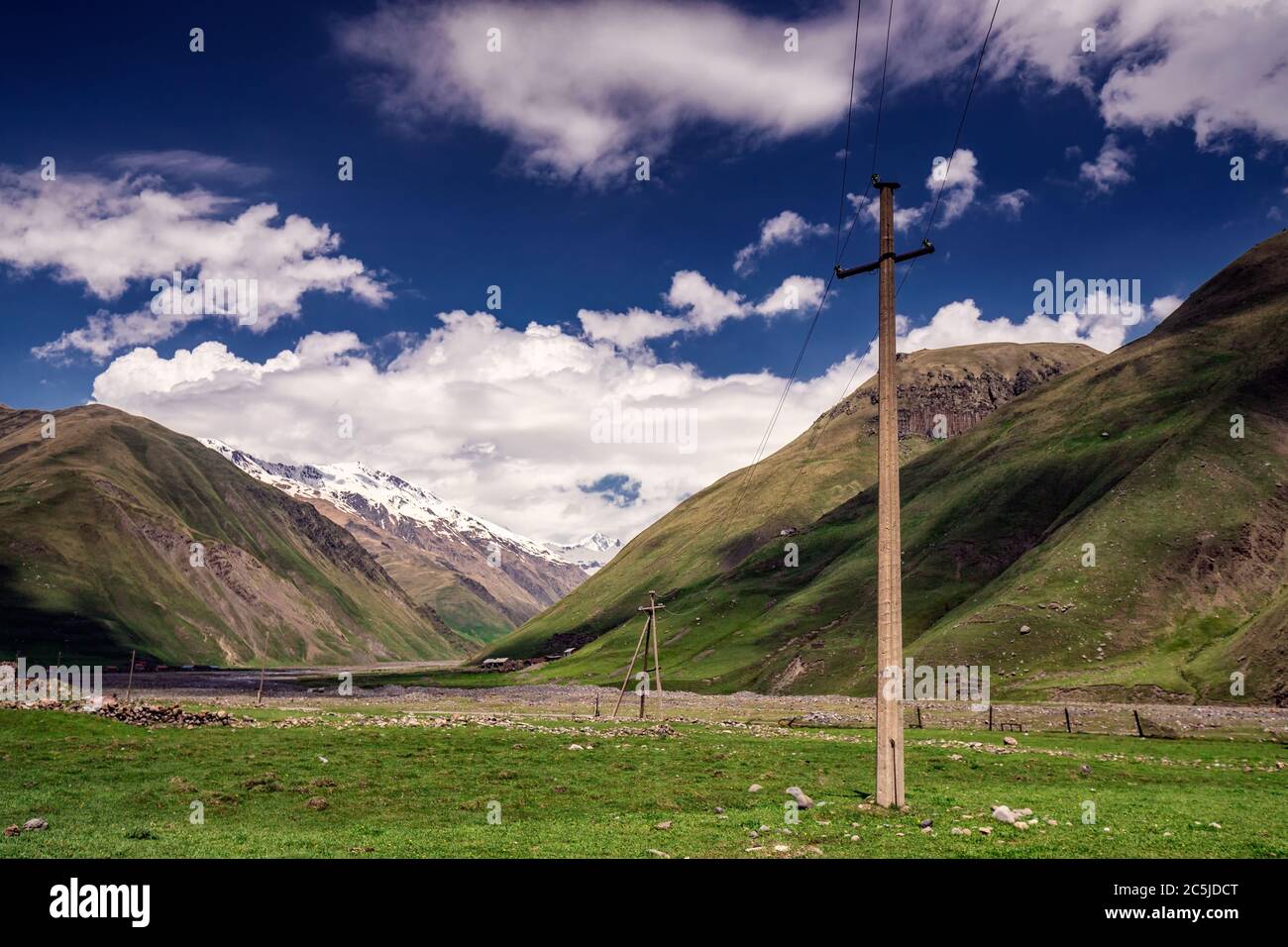 Beautiful views of Truso gorge Kazbegi district Mtskheta, Georgia Stock ...